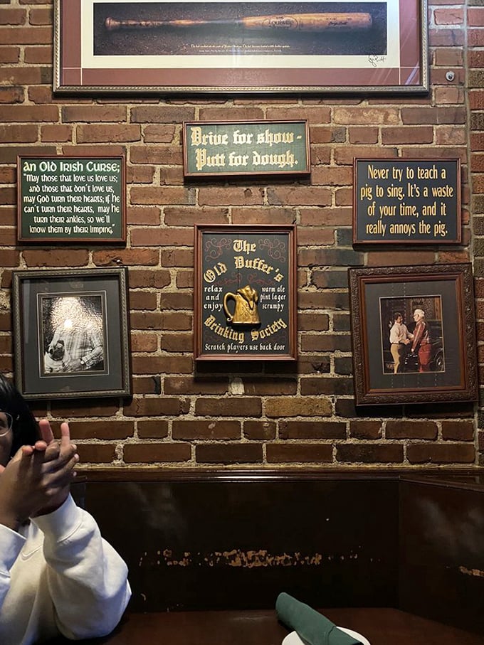 Wall wisdom and Irish humor create an atmosphere as rich as the food. These aren't just decorations&mdash;they're conversation starters between bites of excellence.