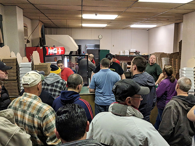 The line forms for a reason. These pizza pilgrims know that good things come to those who wait&mdash;especially when it's legendary Beaver County-style pizza.