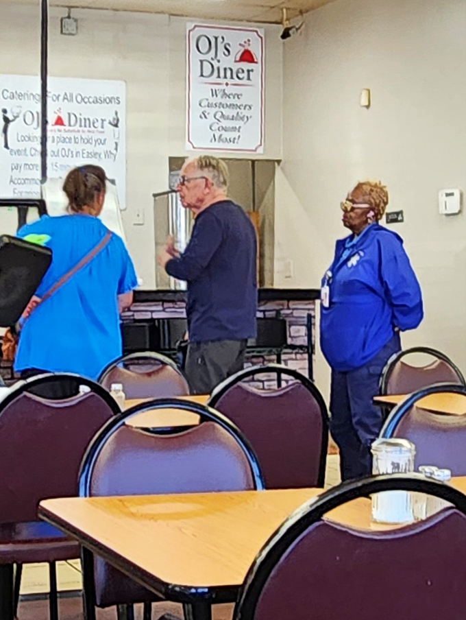 Happy diners proving that joy can indeed be found at the bottom of a plate.