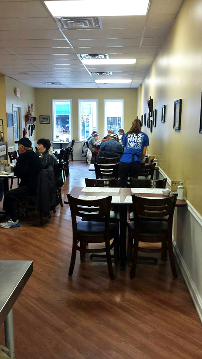 Where locals gather to solve the world's problems over coffee and pie. The real social network has wooden chairs and refills come with a smile.