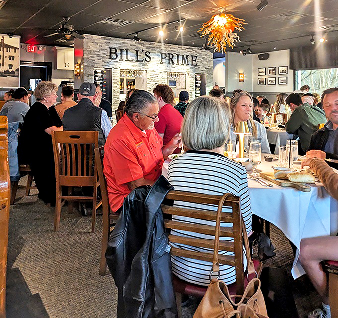 A full house at Bill's PRIME isn't just about occupancy—it's visual proof that word-of-mouth recommendations still reign supreme.