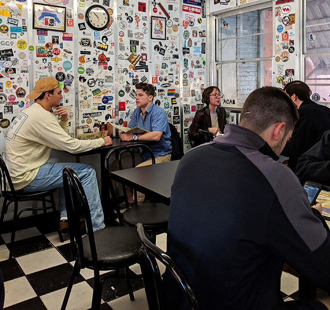 Deep discussions happen naturally when you're surrounded by decades of diner history &ndash; these walls have heard everything from first date jitters to post-exam celebrations.