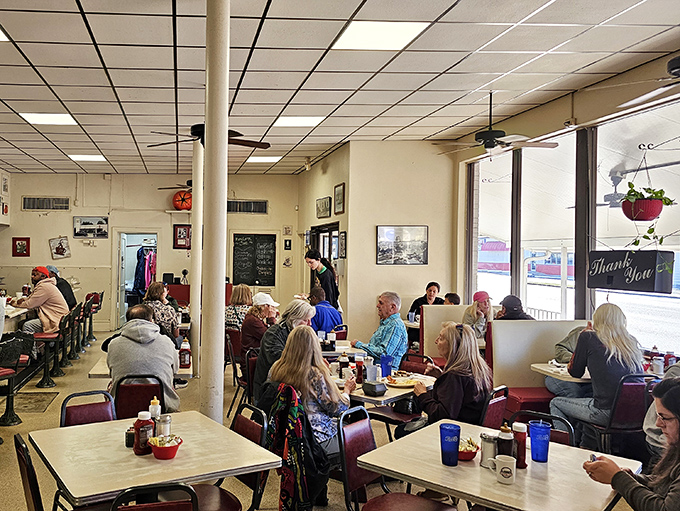 Where locals gather to solve the world's problems over coffee and eggs. The real Pensacola town hall happens right here.