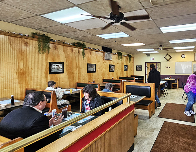The dining area hums with the soundtrack of small-town America&mdash;forks clinking on plates, friendly chatter, and the occasional burst of laughter from regulars.