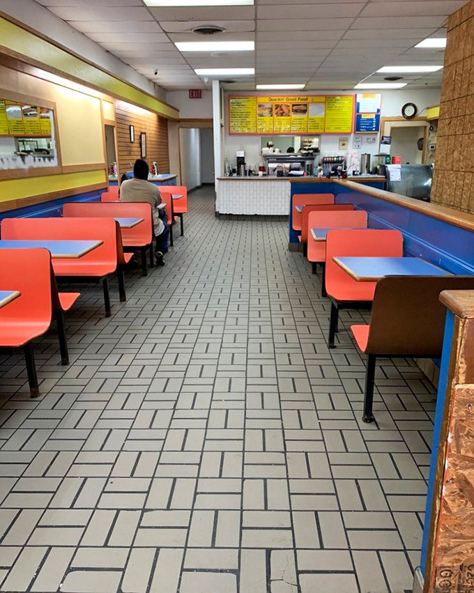 The dining area might scream "no-frills," but those who know understand – when the food is this good, you don't need fancy chandeliers or leather booths.