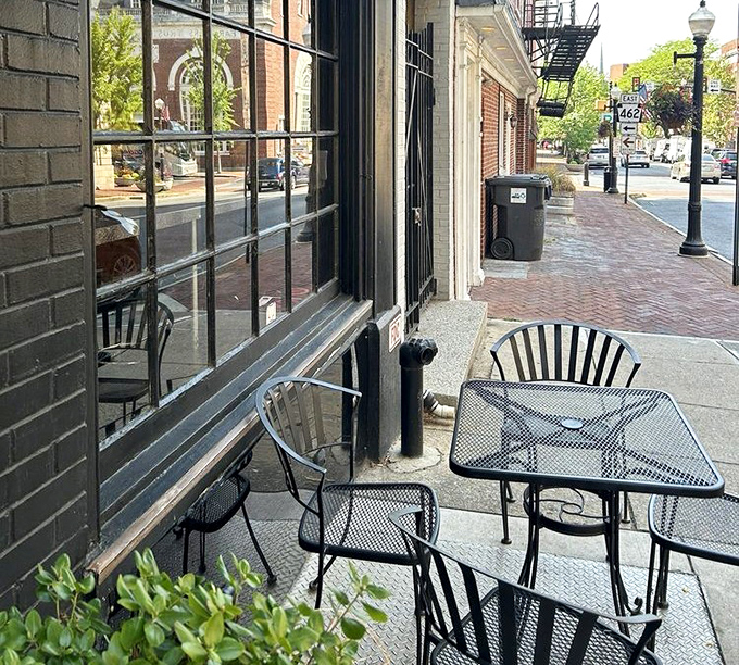The sidewalk seating area offers prime people-watching with your pastry&mdash;Lancaster's version of Parisian caf&eacute; culture, just with more Amish buggies passing by.