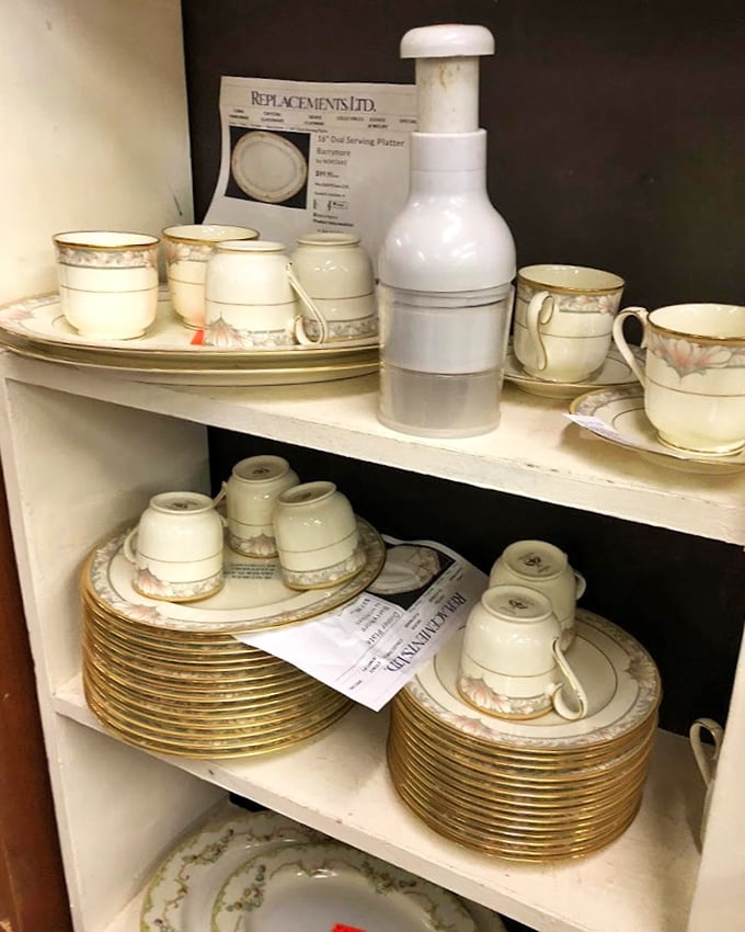 Fine china stacked with possibility&mdash;these dinner plates have hosted countless family meals and are ready for an encore performance at your table.