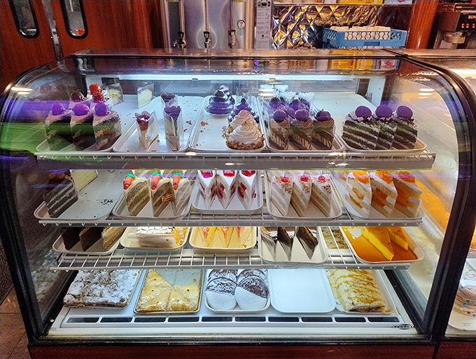The dessert case: where willpower goes to die and happiness is just a slice away.