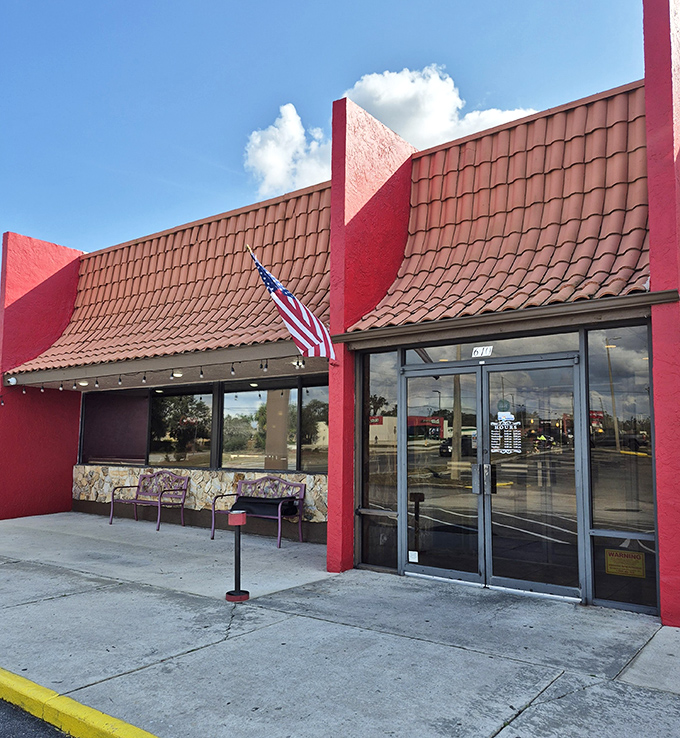 The entrance promises no culinary pretension&mdash;just honest food served with a side of Florida sunshine and small-town welcome.