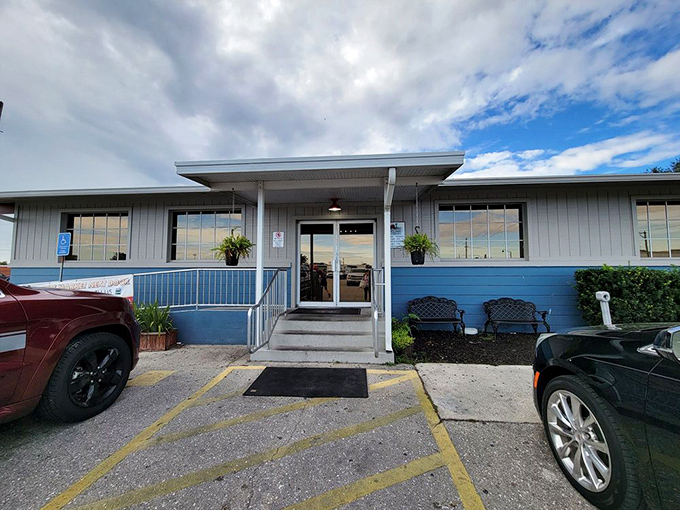 The entrance beckons with the promise of honest food and zero pretension. Your stomach is already saying "thank you."