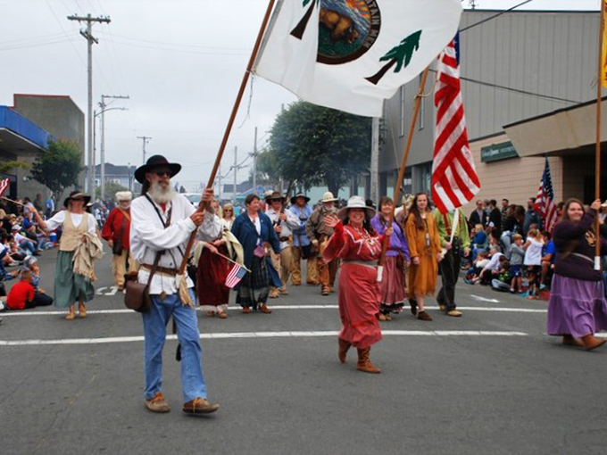 Local festivals bring the community together with historical flair. These reenactors celebrate Crescent City's rich past while creating new memories.