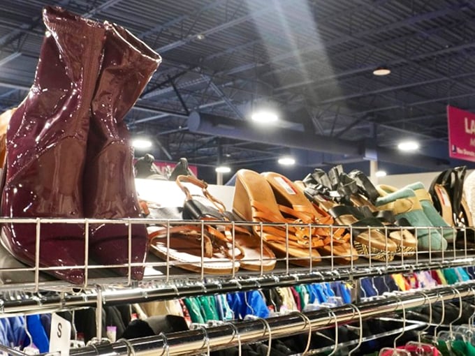 Boot boulevard showcases footwear with previous lives, from barely-worn burgundy beauties to well-loved loafers, all priced less than a fancy coffee.