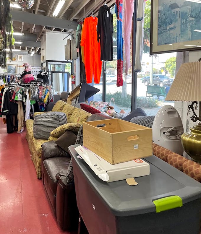 The furniture section—where sofas with stories to tell line up alongside practical storage solutions. That leather couch has character that no catalog could ever provide.