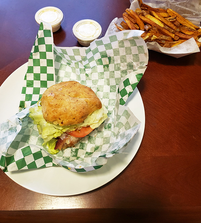 The gluten-free burger proves that dietary restrictions and deliciousness aren't mutually exclusive&mdash;served with a side of thoughtfulness.