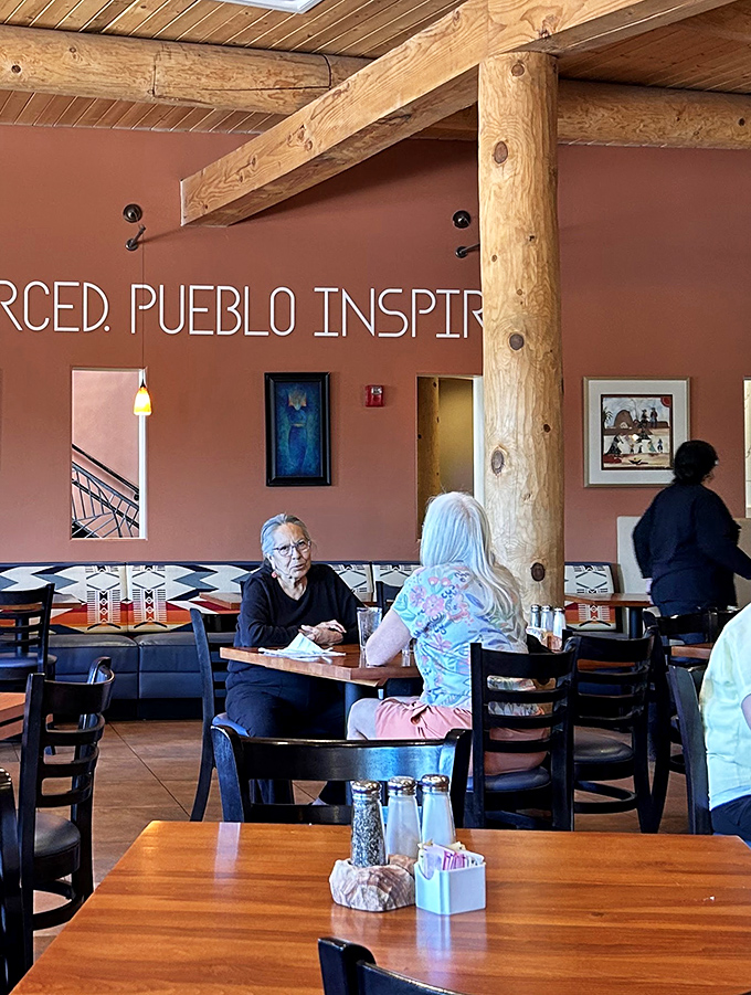The dining room hums with conversation as guests connect over meals that span generations. Some restaurants feed you; this one tells you a story.