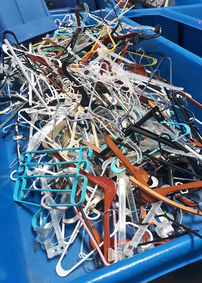 Hanger heaven or plastic purgatory? This bin offers organizational tools by the dozens for closets across the First State.