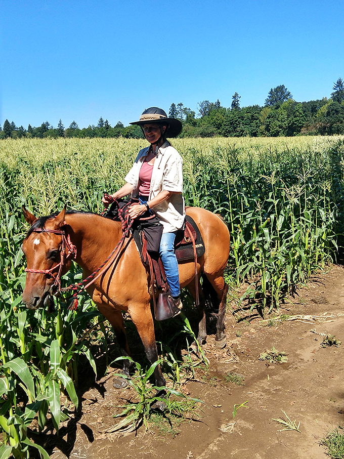Horseback riding through cornfields&mdash;where you can pretend you're in a Western movie while actually just being 20 minutes from Salem's best coffee shops.