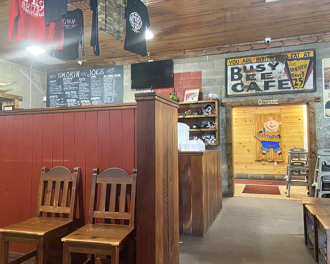 The interior feels like the barbecue clubhouse you've always wanted to join, where membership requires only an appetite and appreciation for wood-fired perfection.