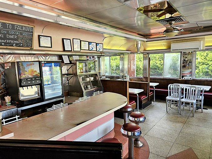 Sunlight streams through windows illuminating a temple of comfort food. This isn't just eating&mdash;it's participating in an American tradition.