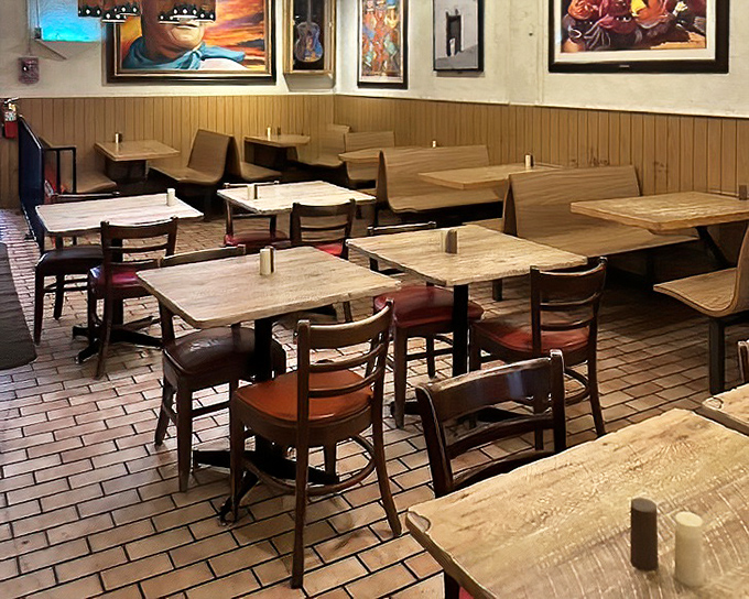 The wooden tables and chairs have supported generations of diners, from hungover students to visiting dignitaries, all equal in pursuit of chile.