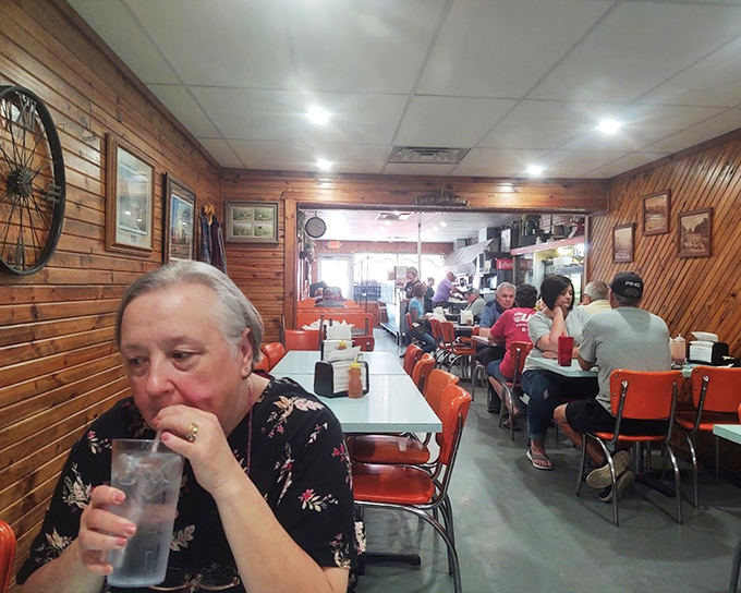 Wood paneling, vintage decor, and tables full of diners create the symphony of small-town cafe life that no trendy urban eatery can truly replicate.
