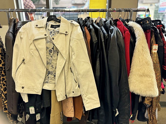 Leather, faux fur, and everything between&mdash;the jacket section offers instant cool factor for San Francisco's famously fickle microclimates.