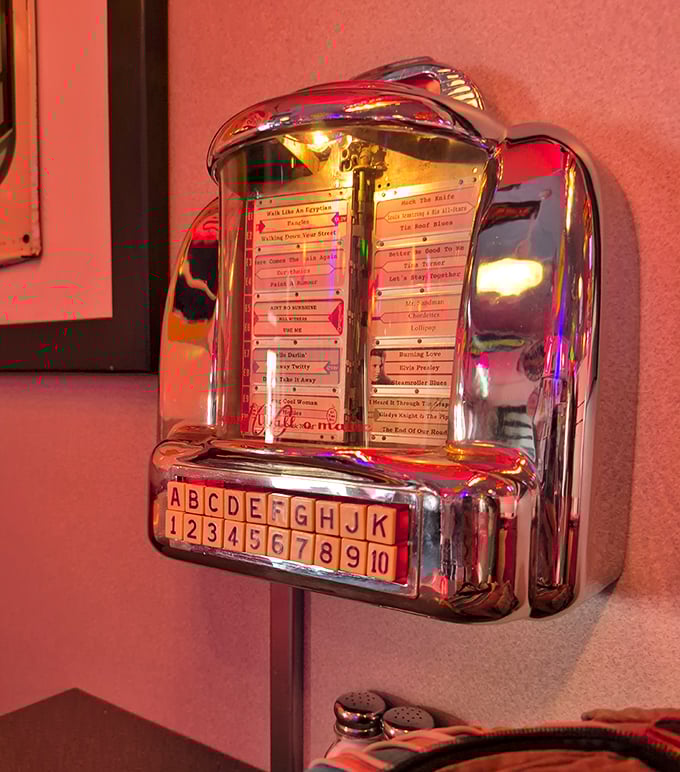 This isn't just any jukebox &ndash; it's a time machine disguised as a music player, ready to transport you back to sock hops and first dates with the press of a button.