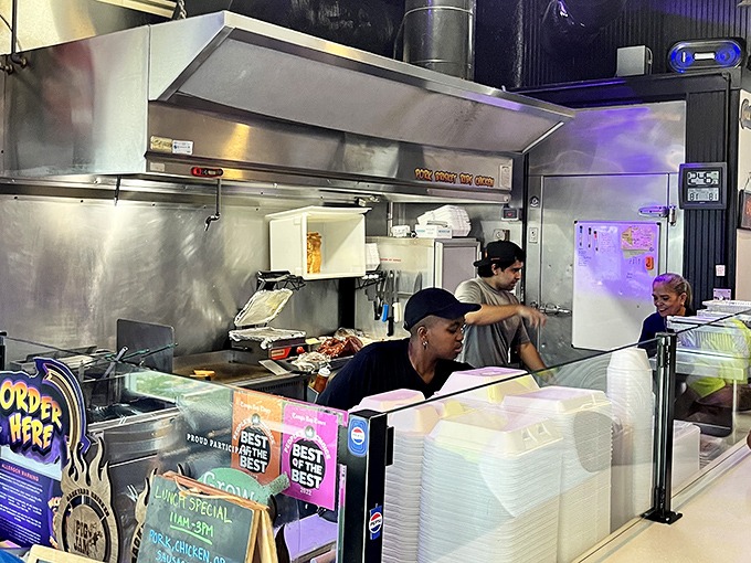 Where the magic happens&mdash;this kitchen may be compact, but the flavors coming out of it are anything but small.