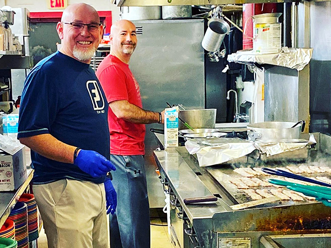 Behind every great breakfast is a kitchen crew who knows that the difference between good and great is about three minutes on the griddle.