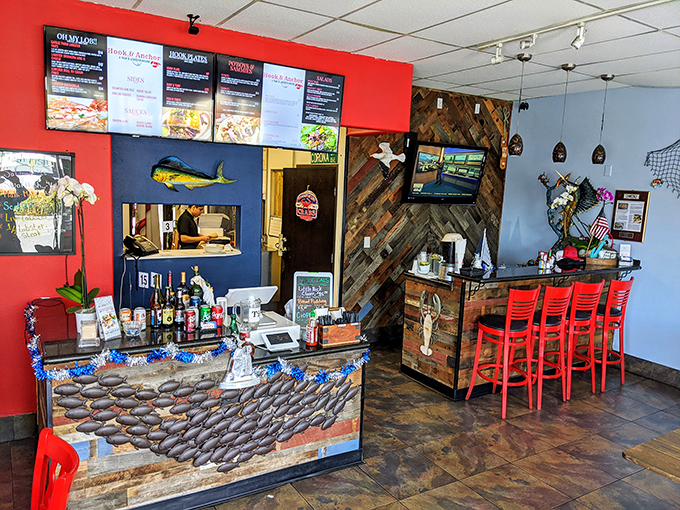 The counter tells the whole story: this is a place that puts its energy into what's on your plate rather than unnecessary frills.