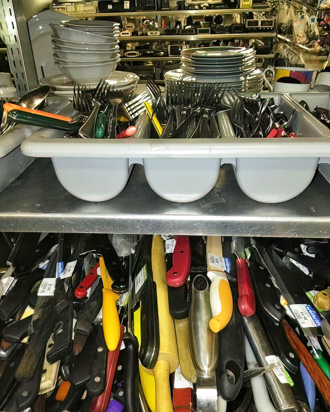 Kitchen utensil roulette! Will you find that perfect slotted spoon or the pasta server that completes your culinary arsenal? Place your bets!