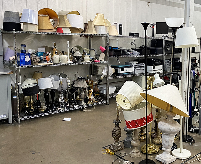 Lamps of every style and era, because good lighting shouldn't require a second mortgage or layaway plan.