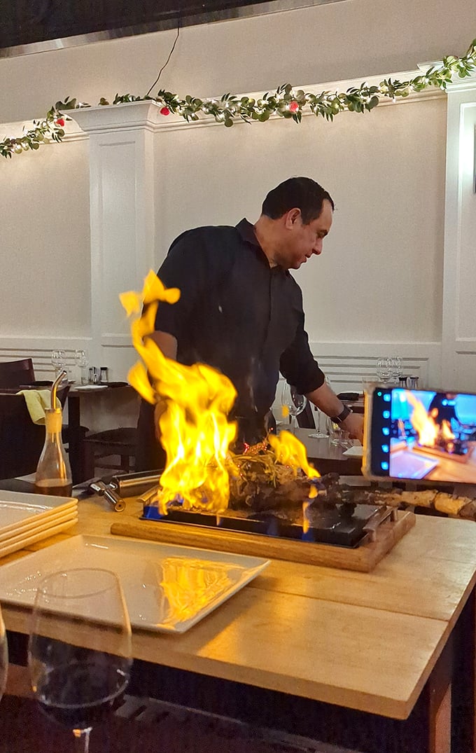 Tableside flames aren't just for show&mdash;they're part of the theater of dining that engages all your senses before you take your first bite.