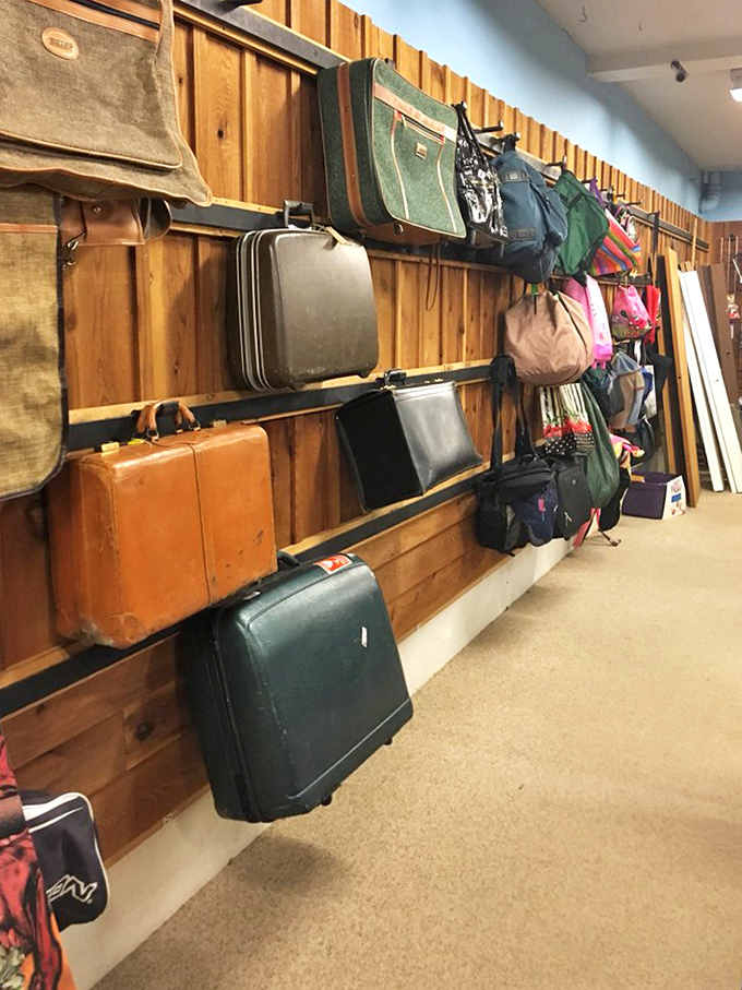 Vintage luggage that makes modern carry-ons look soulless. These weathered beauties have probably seen more of the world than most of us.