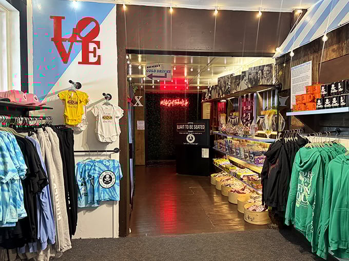 Not just a restaurant but a lifestyle &ndash; the merch section lets you take home a piece of Big Mike's beyond the inevitable leftovers.