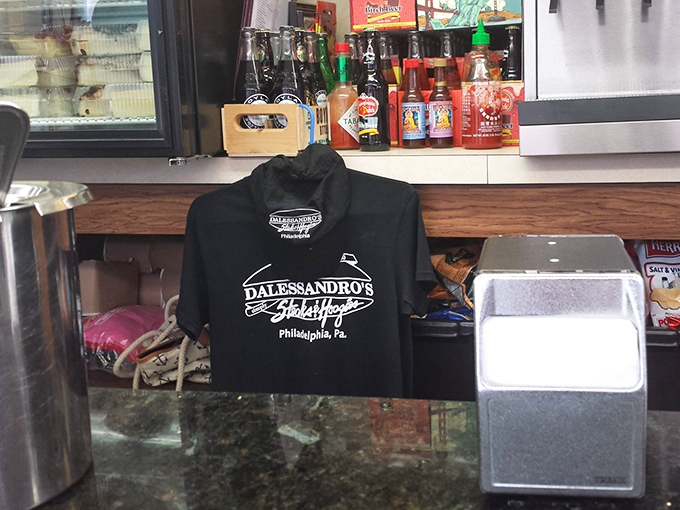 Merchandise that lets you take the Dalessandro's experience home. Though sadly, the t-shirt doesn't taste nearly as good as the sandwiches.
