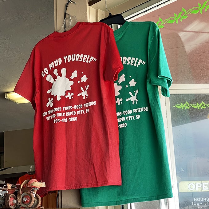 Go Mud Yourself&mdash;the only acceptable form of trash talk in South Dakota. These shirts aren't just souvenirs; they're membership cards to a delicious secret society.
