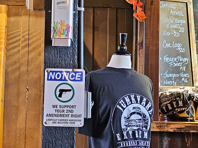 Even the merchandise corner stays true to theme &ndash; where you can take home a t-shirt to remember your conquest.