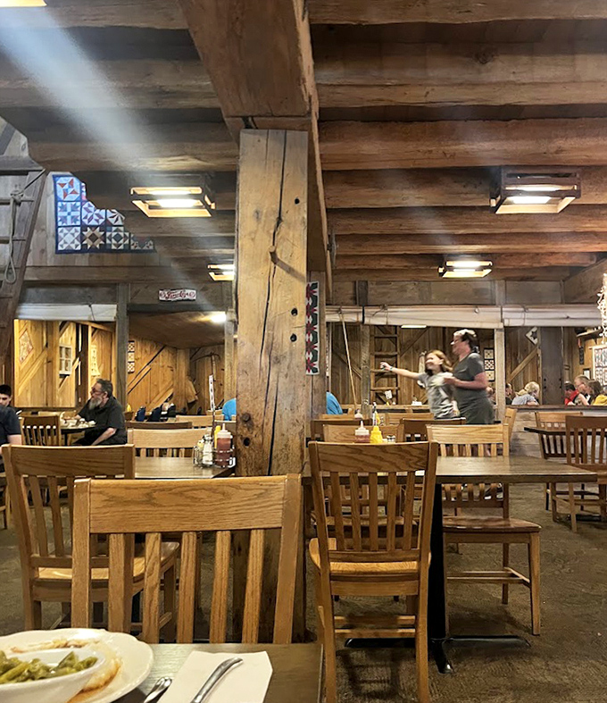 Wooden beams that have witnessed thousands of first dates, family celebrations, and "I shouldn't, but I'll have dessert" moments.