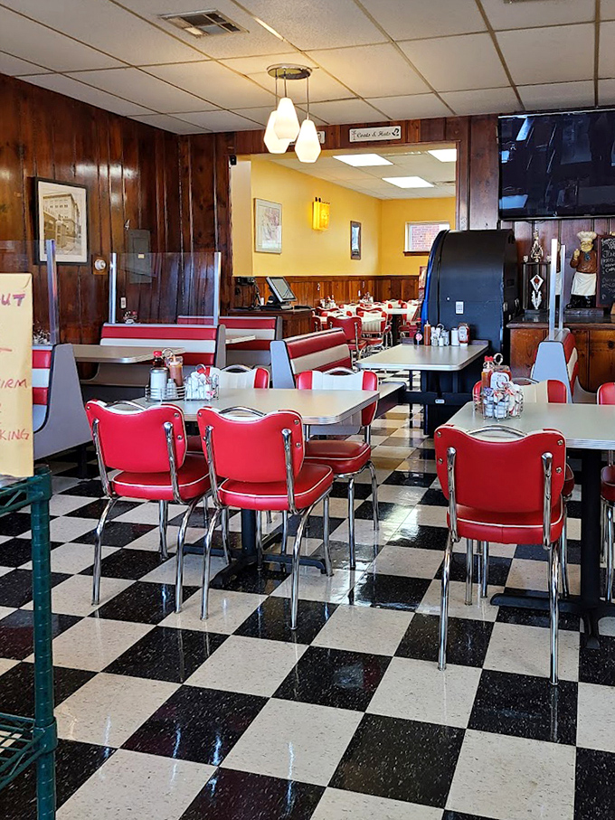 The dining room isn't designed by an Instagram influencer&mdash;it's designed by decades of people enjoying good food in good company. That's authentic ambiance.