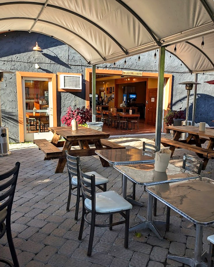 The covered patio offers a front-row seat to the Pennsylvania seasons while you remain blissfully focused on your barbecue mission.