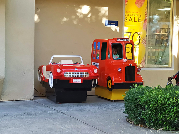 Childhood joy on wheels! These vintage-inspired ride-on toys bring nostalgic charm to the outlet experience, tempting grandparents everywhere to spoil the little ones.