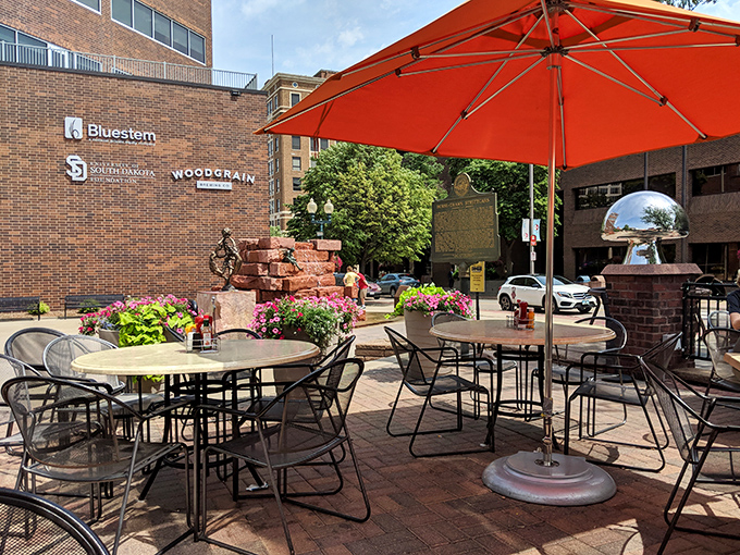 When the weather cooperates, breakfast moves outside &ndash; because everything tastes better with a side of fresh air.