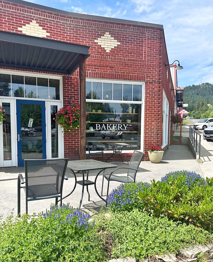 Those outdoor tables offer front-row seats to Deary's peaceful main street, where relaxation comes standard with every meal.