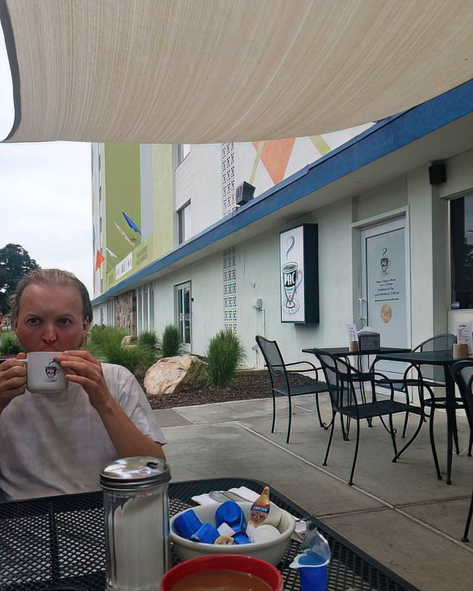 Outdoor seating for those rare Utah days when the weather and your breakfast cravings align perfectly.