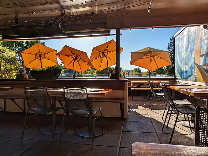 The patio seating offers a front-row ticket to Portland's favorite show: people-watching with a side of vitamin D during those precious sunny days.