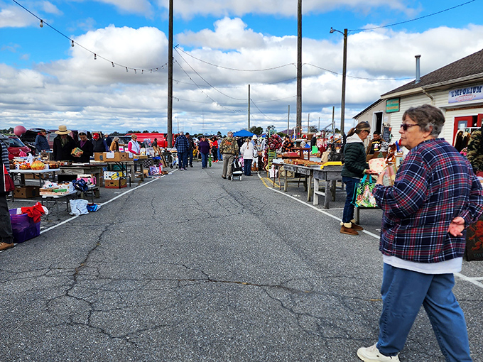 Shoppers navigate the bustling aisles with purpose. At Root's, the thrill of the hunt is as valuable as the treasures themselves.