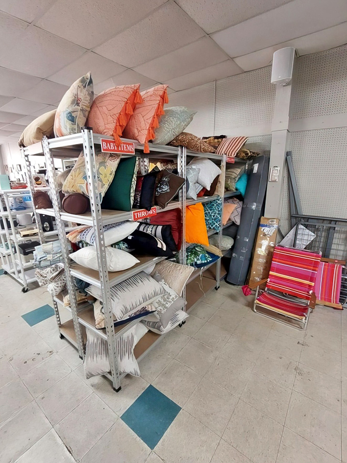 The pillow and home textile section: where your couch makeover begins without demolishing your savings account.