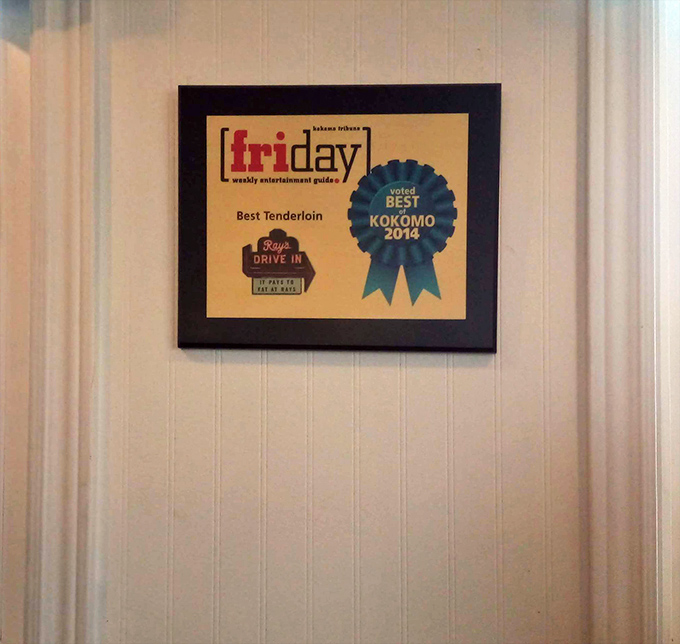 Hardware doesn't lie&mdash;Ray's tenderloin has earned its legendary status. This framed recognition confirms what locals have known for generations.