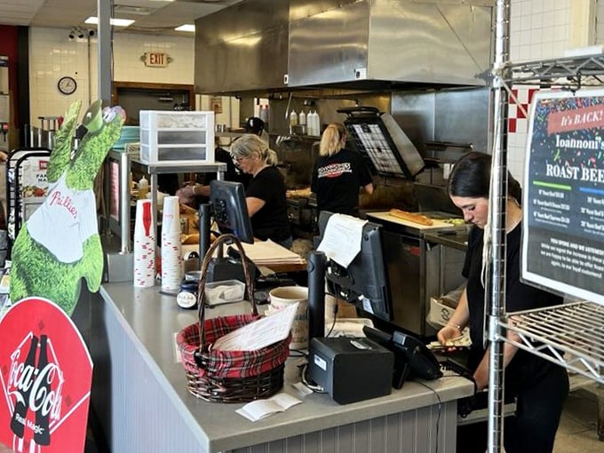 The kitchen ballet &ndash; where skilled hands transform simple ingredients into sandwiches worth crossing state lines for.